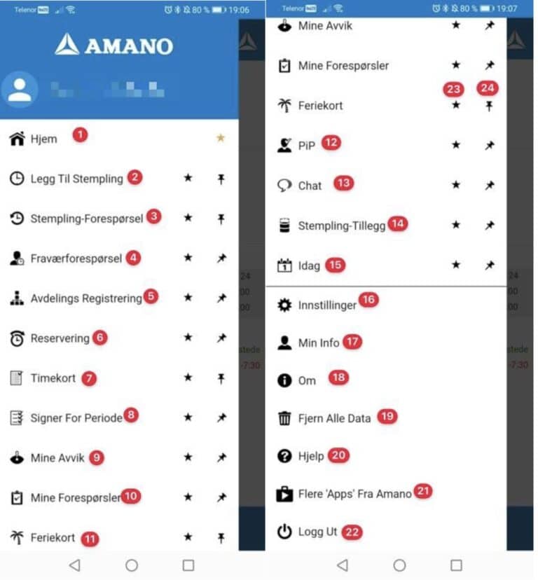 Astrow Web - Brukermanual ansattportal (App) - Timeregistrering