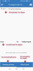 Astrow Web - Brukermanual ansattportal (App) - Timeregistrering