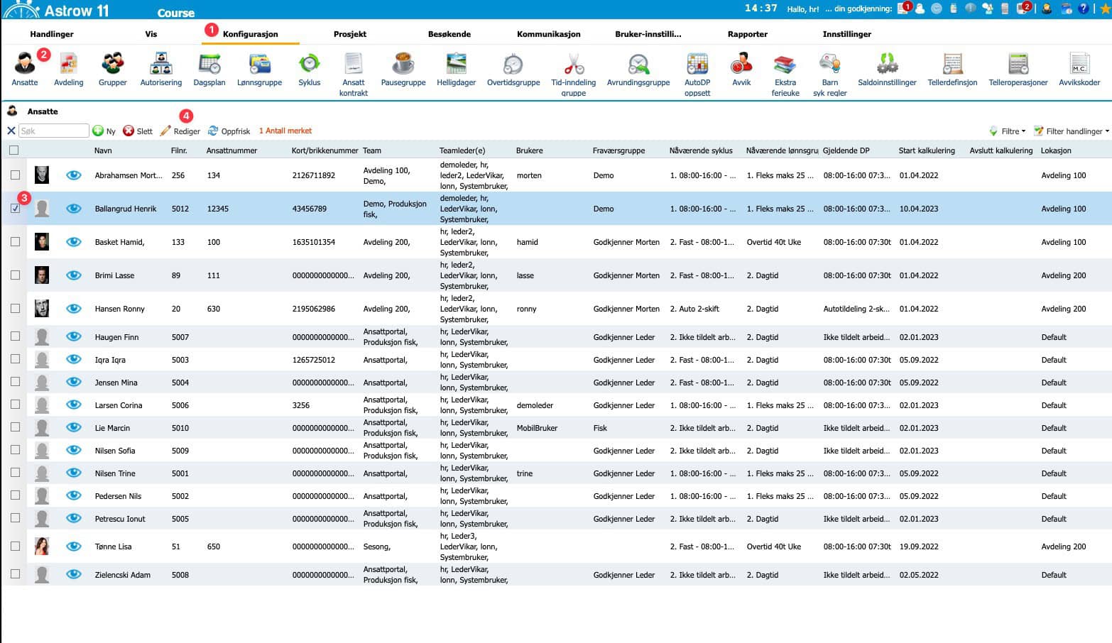 Astrow Web - Systembruker manual (HR) - Timeregistrering