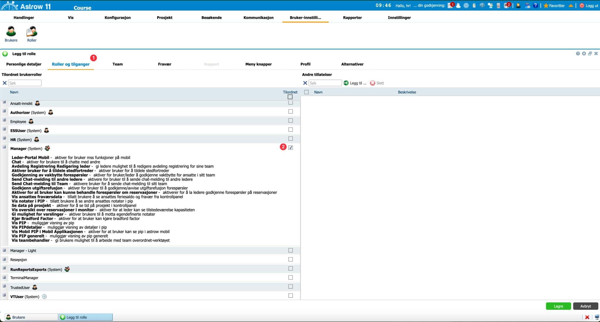 Astrow Web - Systembruker manual (HR) - Timeregistrering