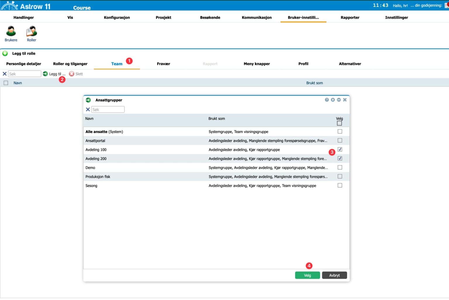Astrow Web - Systembruker manual (HR) - Timeregistrering