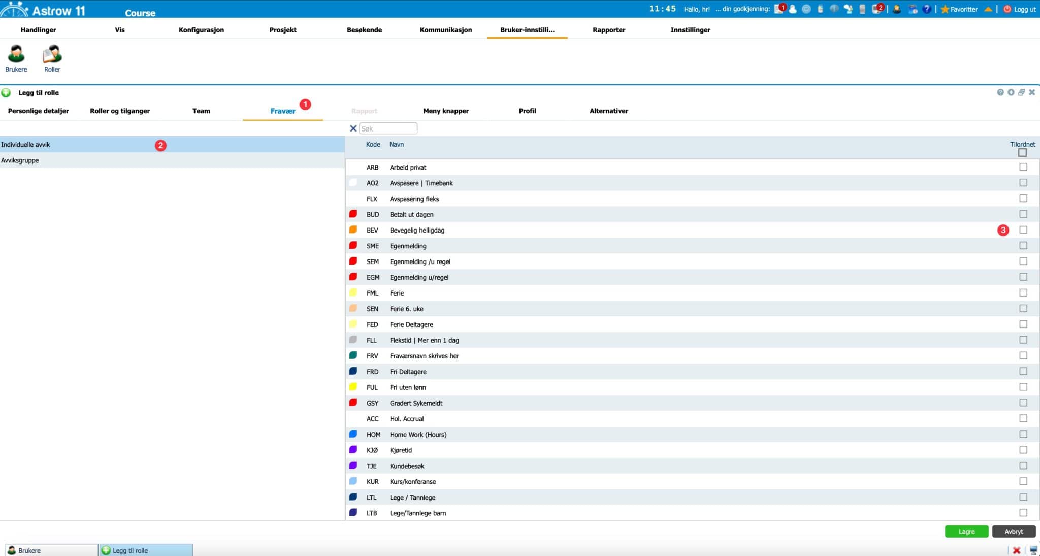 Astrow Web - Systembruker manual (HR) - Timeregistrering